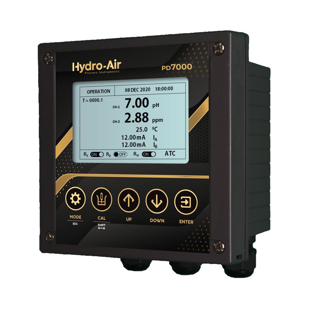 Hydro-Air Dual Channel pH & Dissolved Oxygen Controller (PPDO7000)